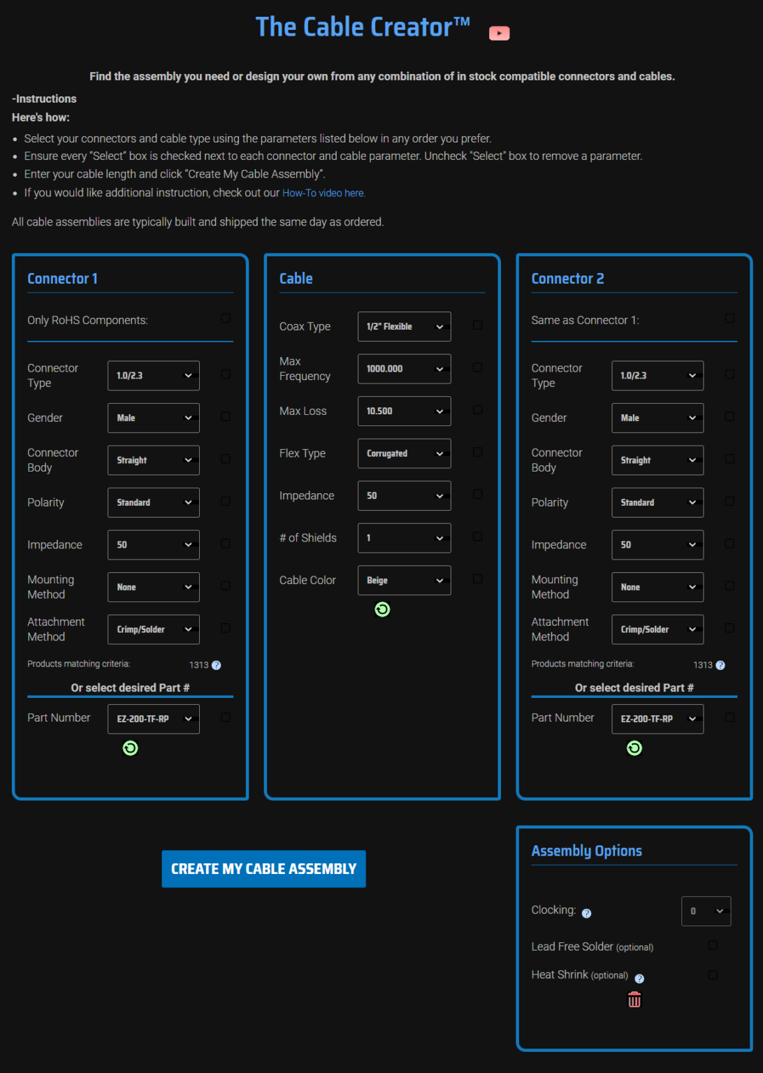 Cables, Coaxial Cable, Cable Connectors, Adapters, Attenuators ...